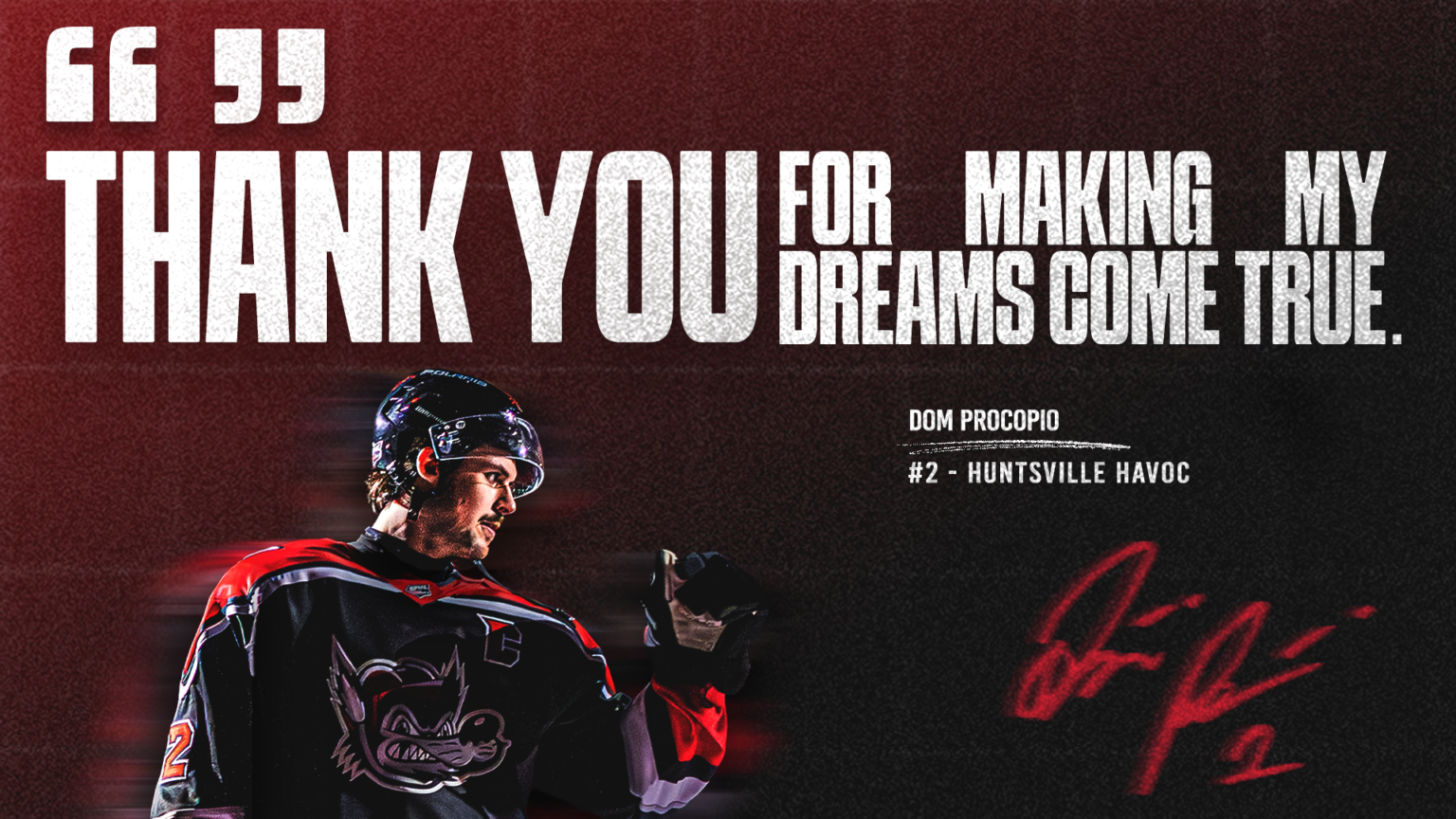 End of an Era: Huntsville Havoc Captain Dom Procopio Retires After Five ...